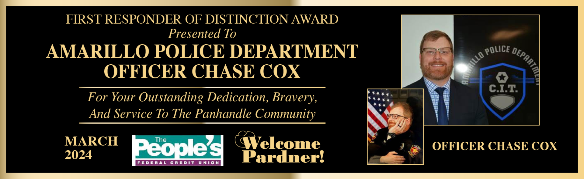 First Responder 2 – Welcome Pardner!